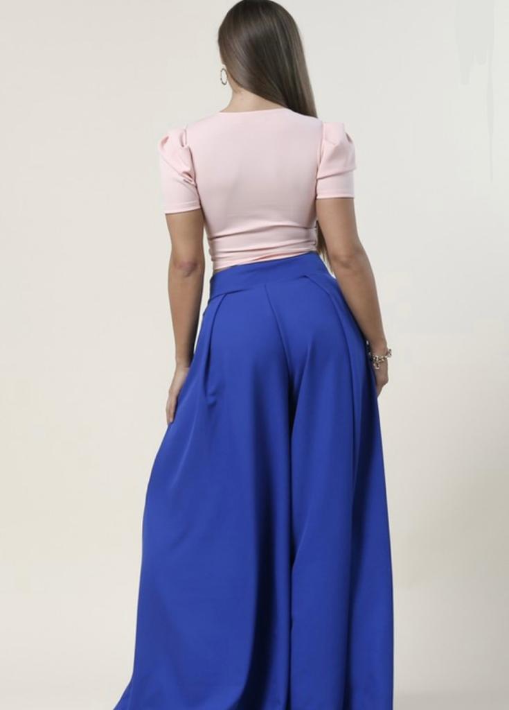 Blue Palazzo Pants – MODALIER